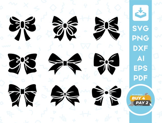 Bow Tie Svg Bow SVG File Bow Svg Bundle Bow Svg for Cricut | Etsy Canada