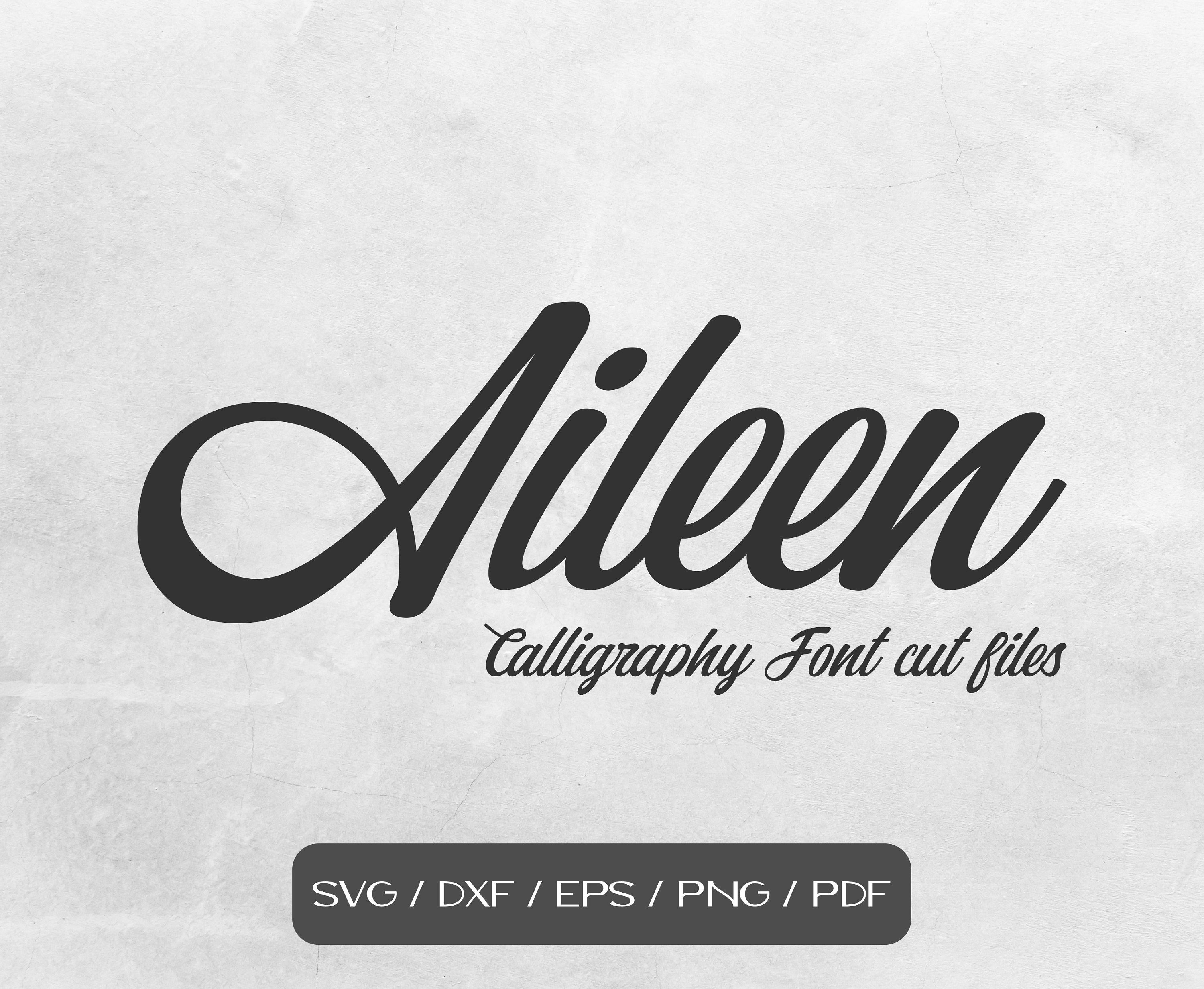 Svg Aileen Fuente de caligrafía SVG Fuente manuscrita Fuente - Etsy México