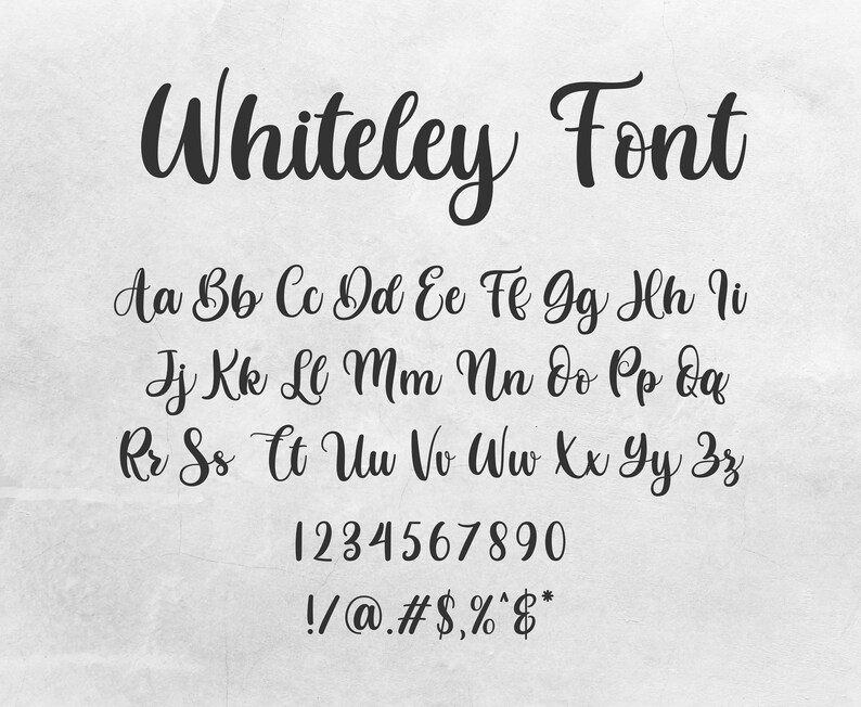 Svg Whiteley Font SVG Handwritten Font Caligraphy Font Wedding Cursive ...