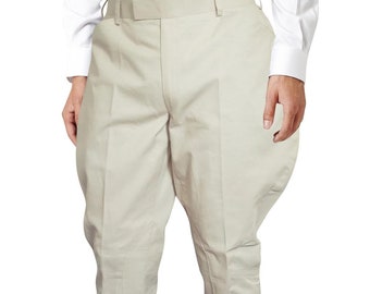 Khaki Jodhpurs Pants Calves Length Breeches Equestrian Pants - Etsy