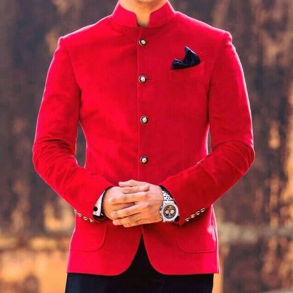 Mens Red Velvet Dinner Jackets - Etsy