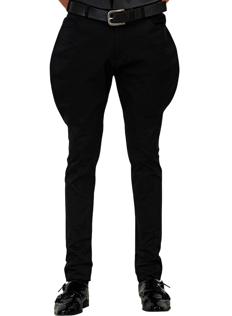 Riding Black Cotton Military Breeches Jodhpuri Pants Sports - Etsy