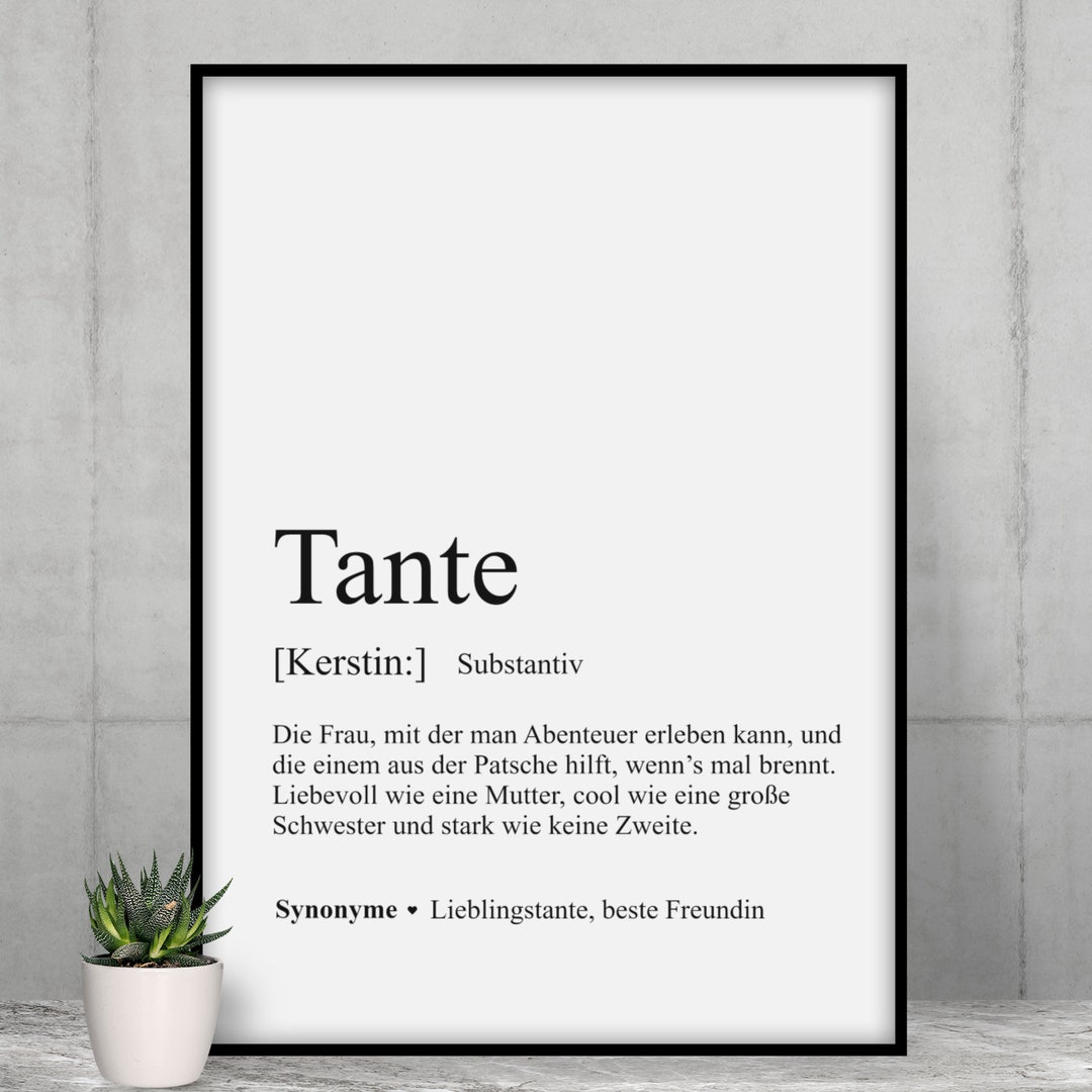 Aunt Poster Gift Personalized Birthday Gift - Etsy UK