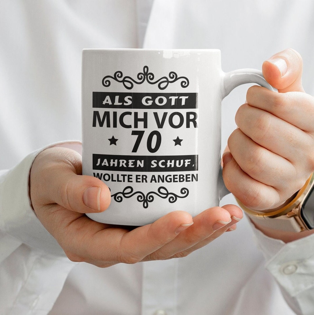 Geschenk 70 Geburtstag Mann Frau Scherzartikel Tasse - Etsy Schweiz