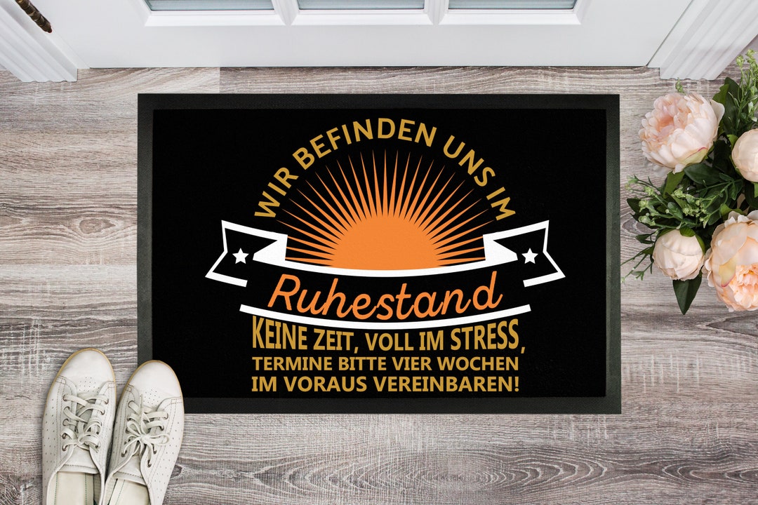 Retirement Pensioner Doormat Home for Indoor and Outdoor Gift Grandma ...