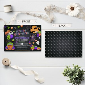 EDITABLE Invitation, Drive by Halloween Parade Invitation, Trunk or ...