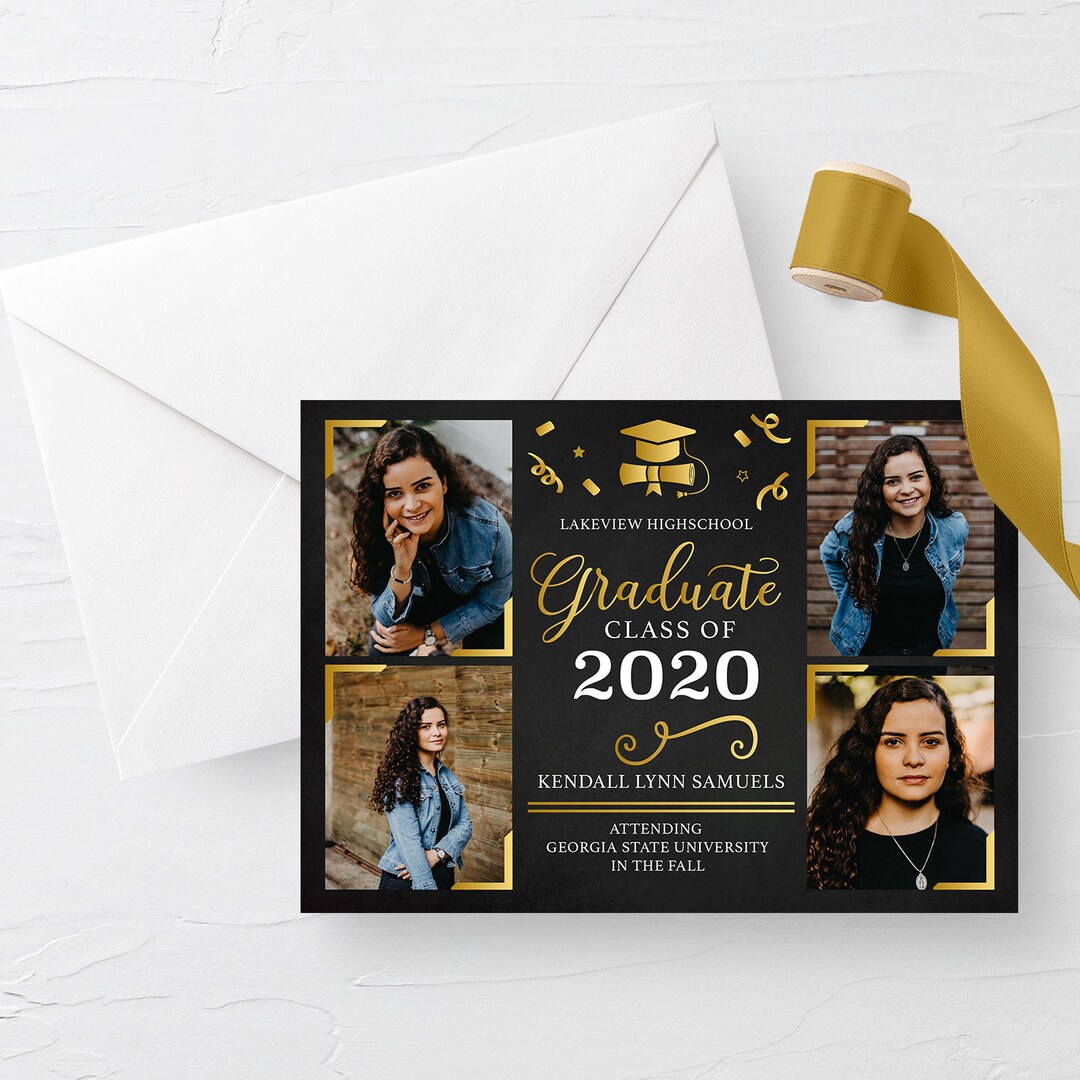 EDITABLE Invitation, Graduation Announcement, Graduation Party ...