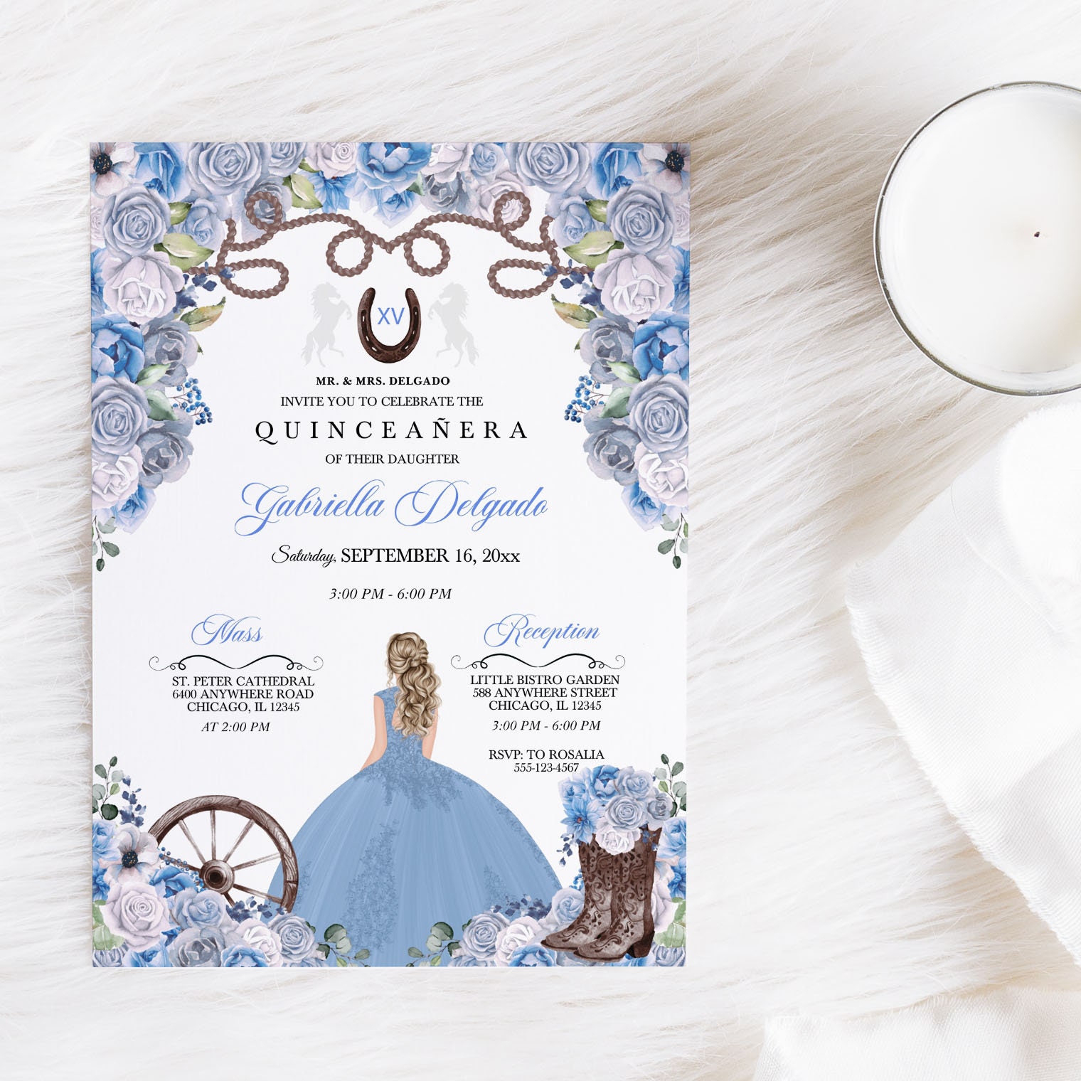 Invitación EDITABLE Invitación de Quinceañera con Botas - Etsy México