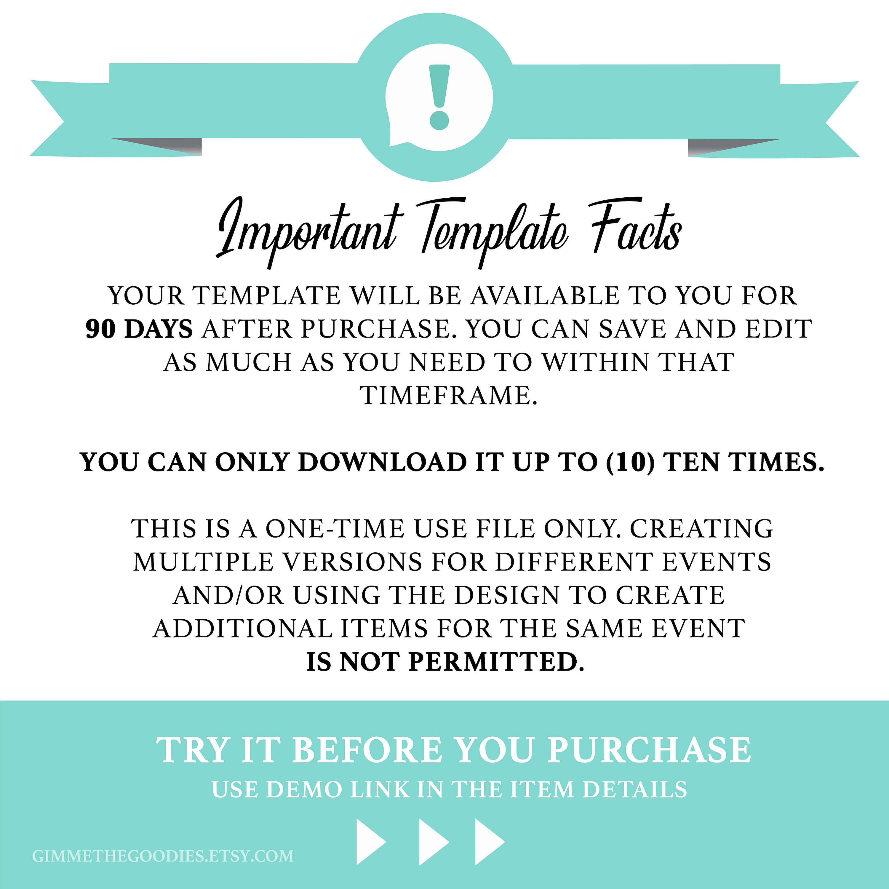 EDITABLE Program Template Elegant Peach Blush Floral - Etsy