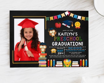 EDITABLE Kindergarten Graduation Certificate, Diploma, Preschool ...