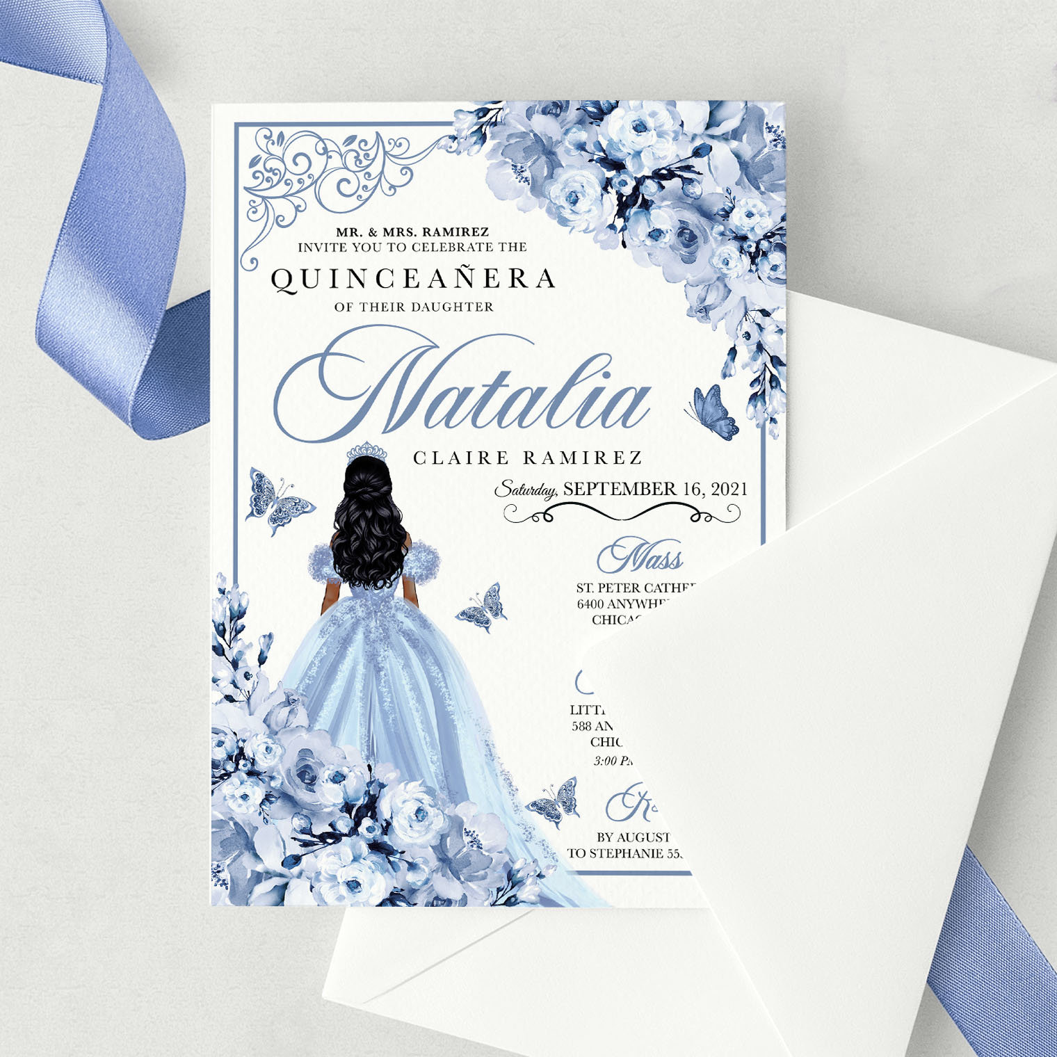 Elegant Quinceanera Invitations