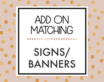 Matching Custom Sign Digital File Printable - Etsy