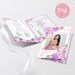 EDITABLE Program Template, Elegant Pink & Purple Floral Quinceanera ...