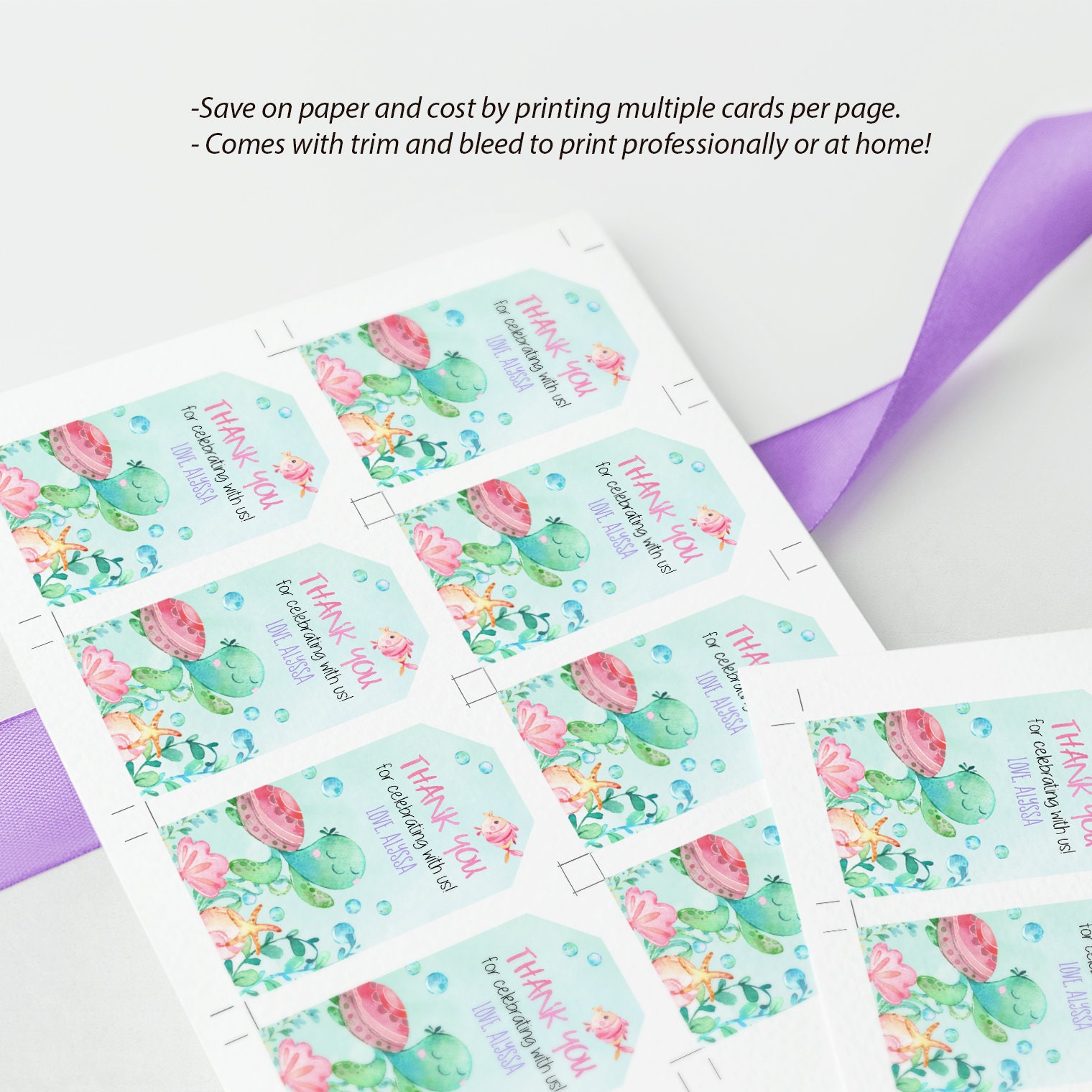 Splash Birthday Favor Tag Gift Tag Birthday Invite - Etsy