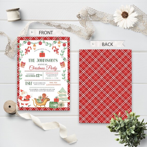 Stampin Up Christmas Party Invitations Megan Is Stampin': CHRISTMAS