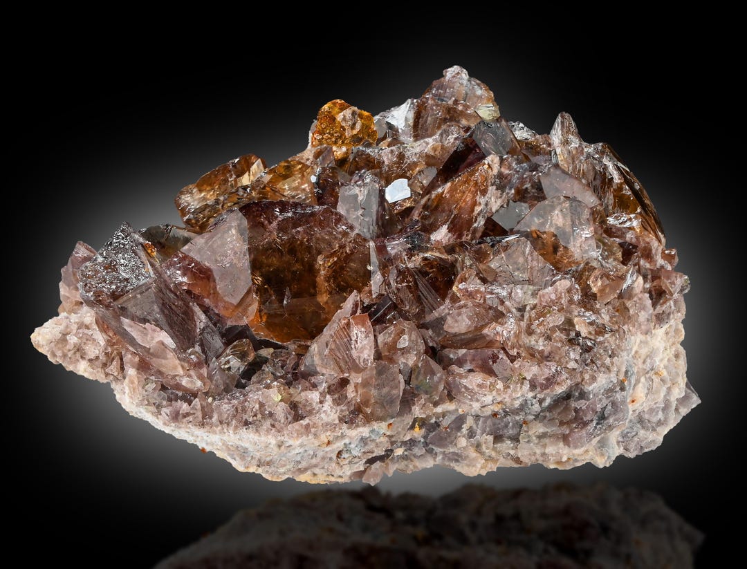 60 Grams Beautiful and Attractive Axinite Cluster on Matrix, 5.5 X 4.5 ...