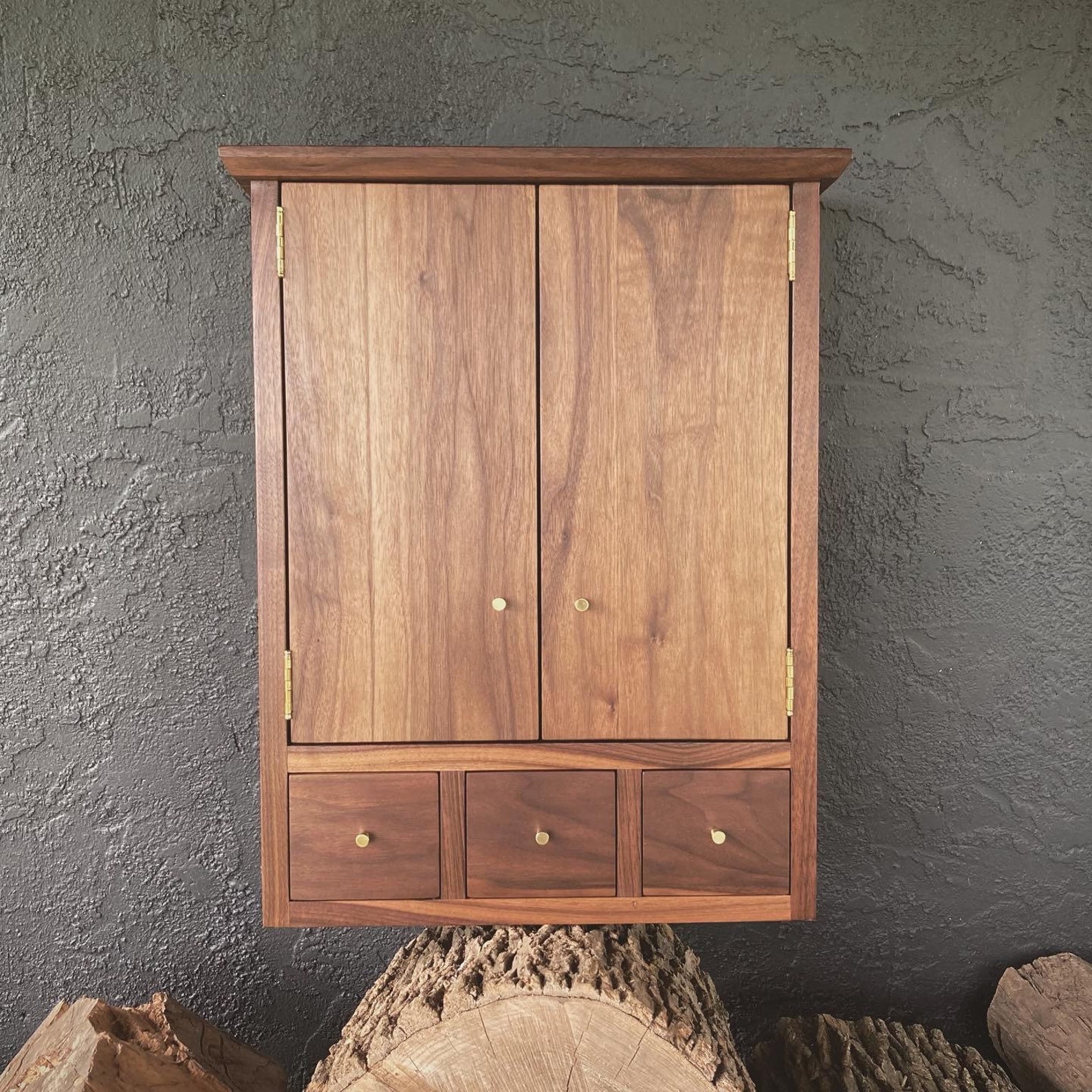 The Walnut Display Cabinet - Kitchen Storage Cabinet - Bathroom ...