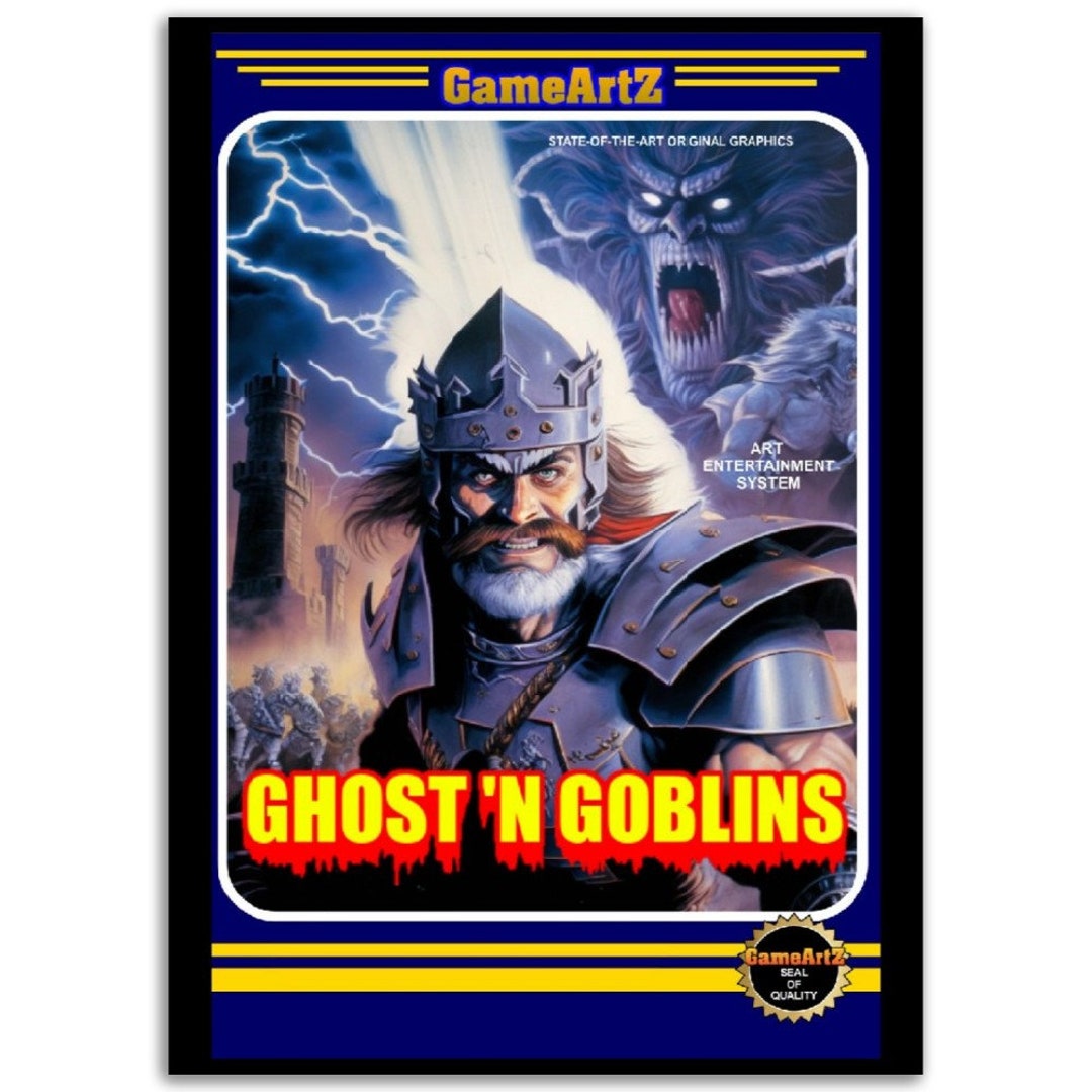 GAMEARTZ Ghost N Goblins Premium Matte Paper Poster - Etsy