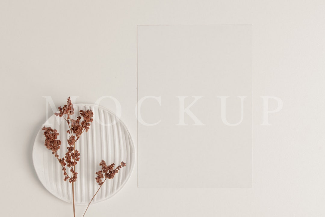 Maqueta de invitación de tono cálido, maqueta de boda, tarjetas 5x7 ...