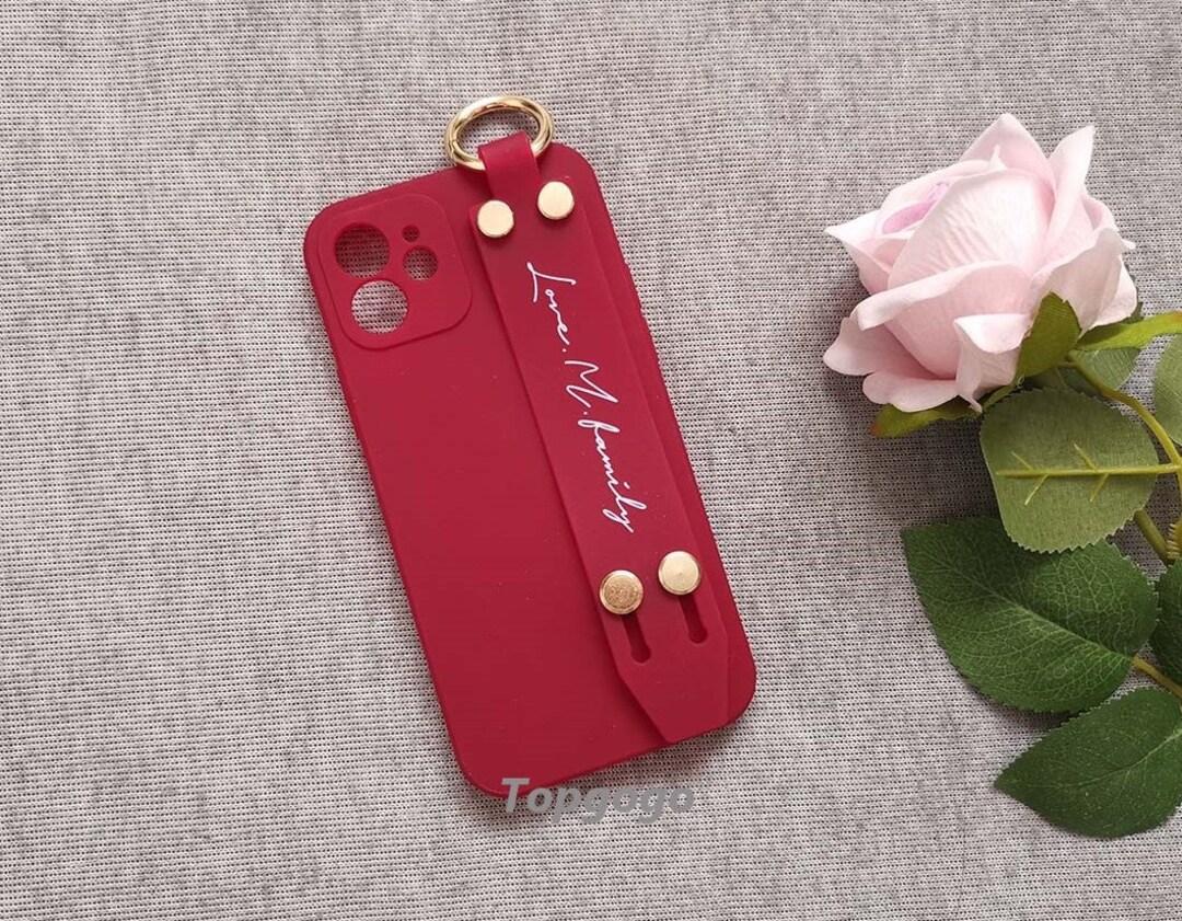 Customized Name Phone Case,personalized Wrist Band Belt Soft Phone Case ...