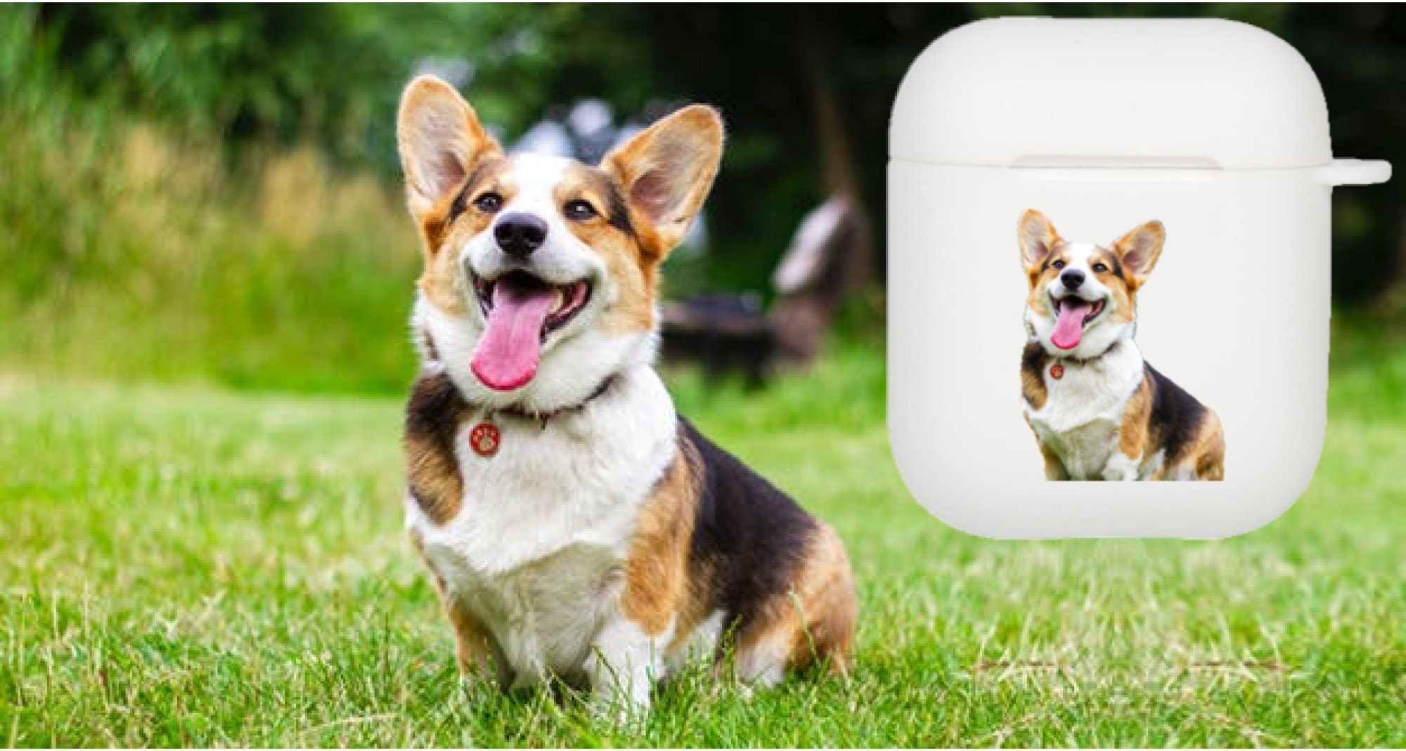 Customized Dog AirPod Case, Custom Pet Photo Airpods Keychain ...