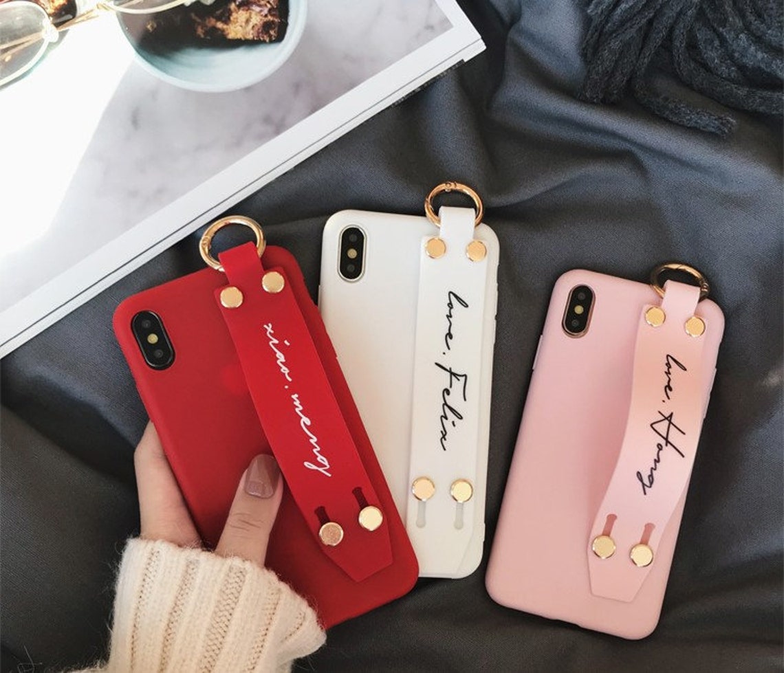Custom Name Phone Casepersonalized Wrist Band Belt Soft Phone - Etsy