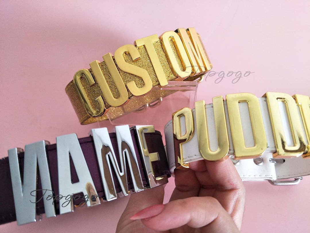 Custom Women Choker Collar,name Choker Collar,word Goth Collar Necklace ...