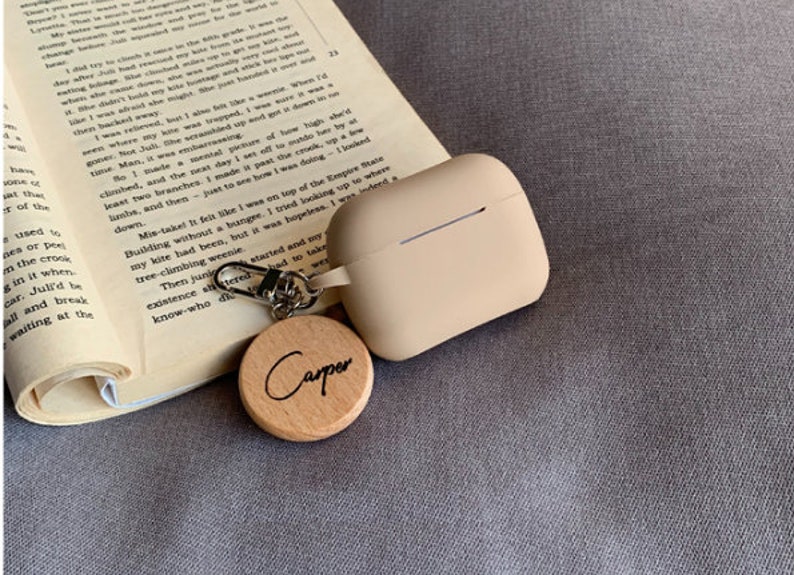 Custom Airpod Pro Case With Natural Wood Keychainshock Proof - Etsy