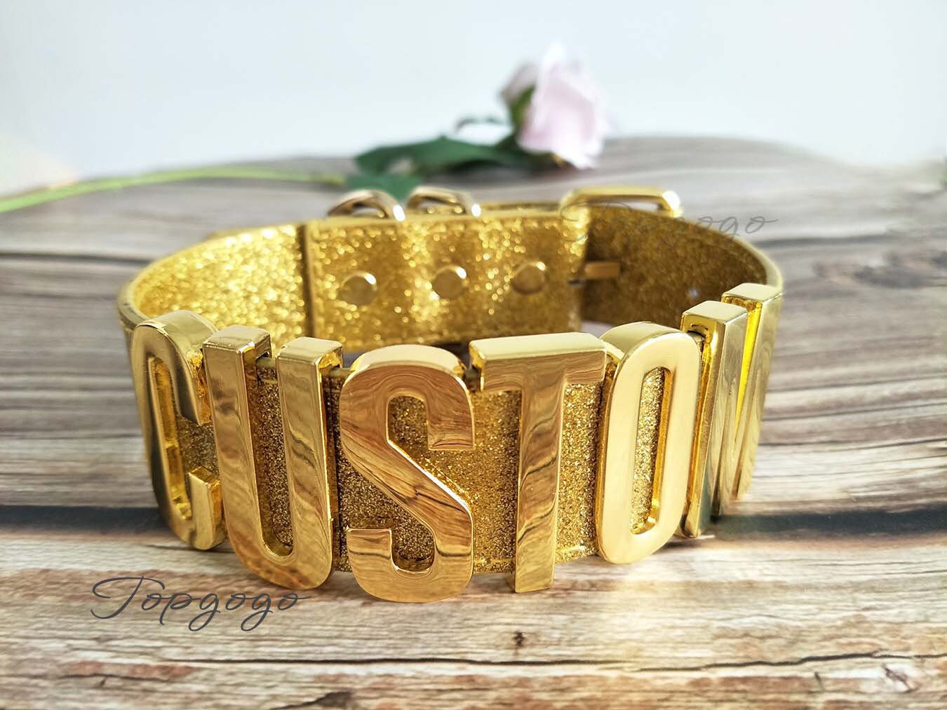 Custom Women Choker Collarname Choker Collarword Collar - Etsy
