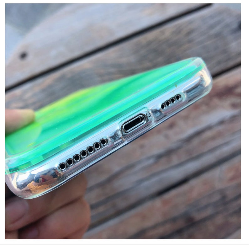 Customized Neon Phone Casepersonalised Liquid Glitter Phone - Etsy