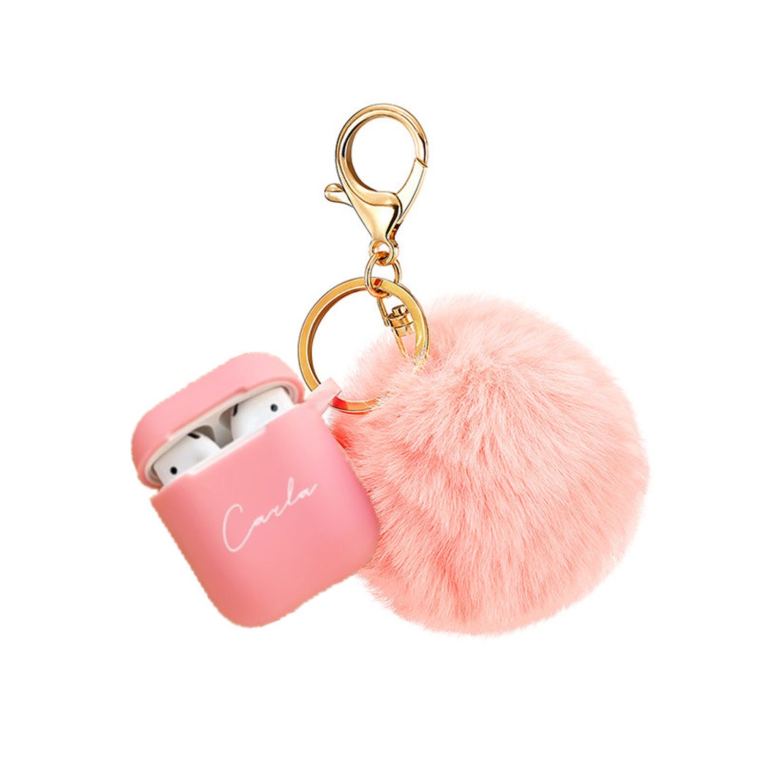 Custom AirPod Case With Pom Pom Keychain,silicone AirPod Case 4 With ...