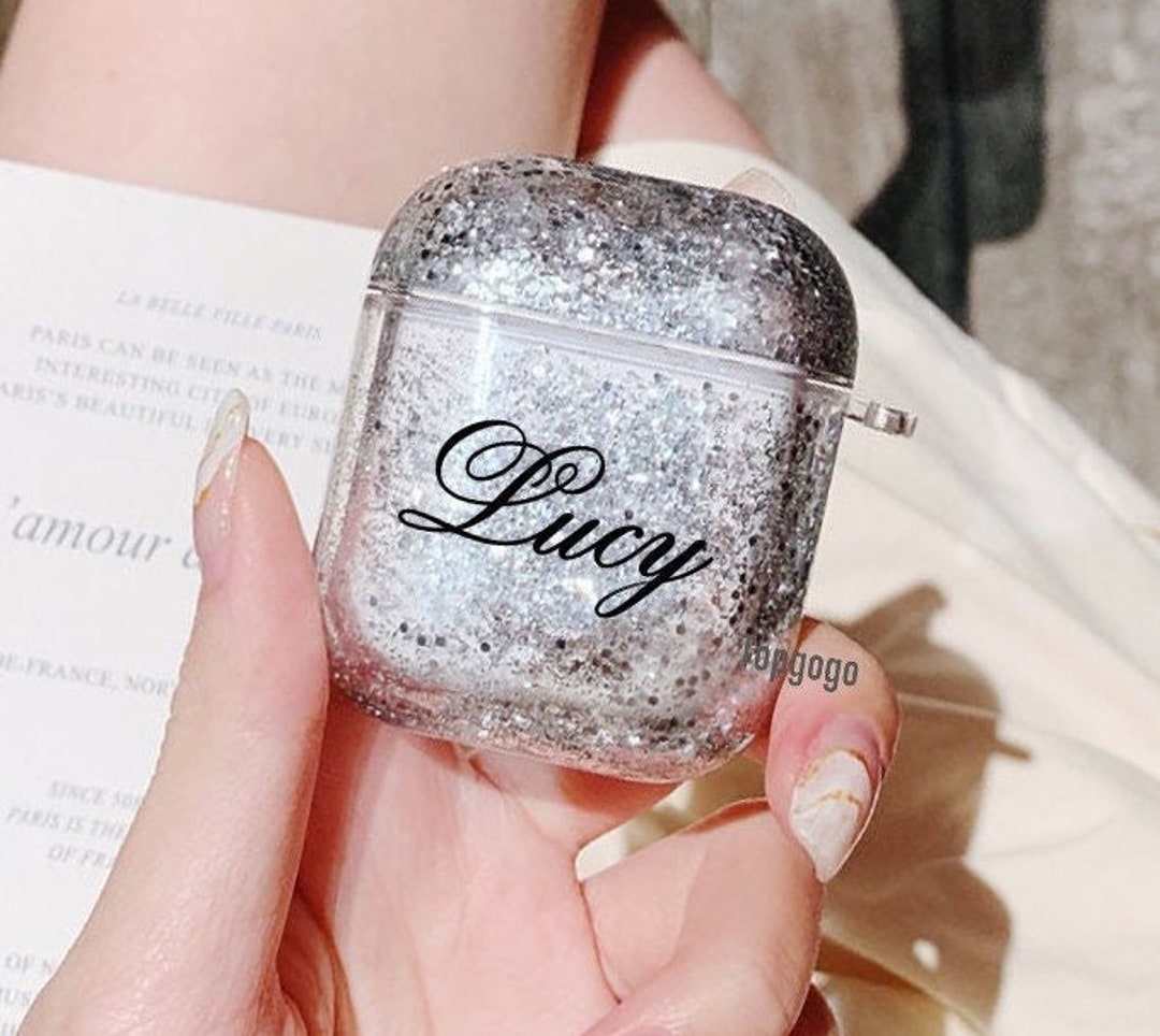 Custom Glitter Liquid AirPod Case, AirPod Pro Case Mignon avec porte ...