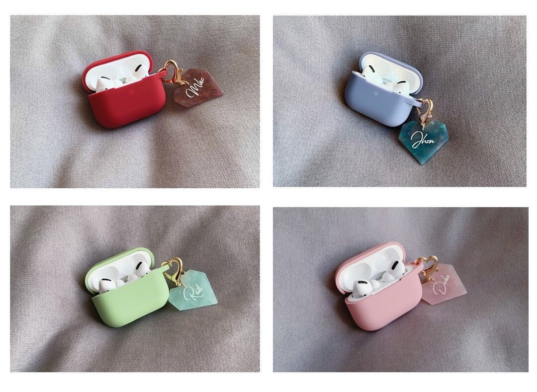 Custom Airpods Pro Case,name AirPod Case With Love Heart Keychain ...