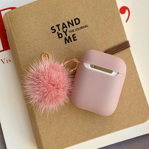 Custom Monogram AirPod Case With Pom Pom Keychain,cute AirPod Pro Case ...
