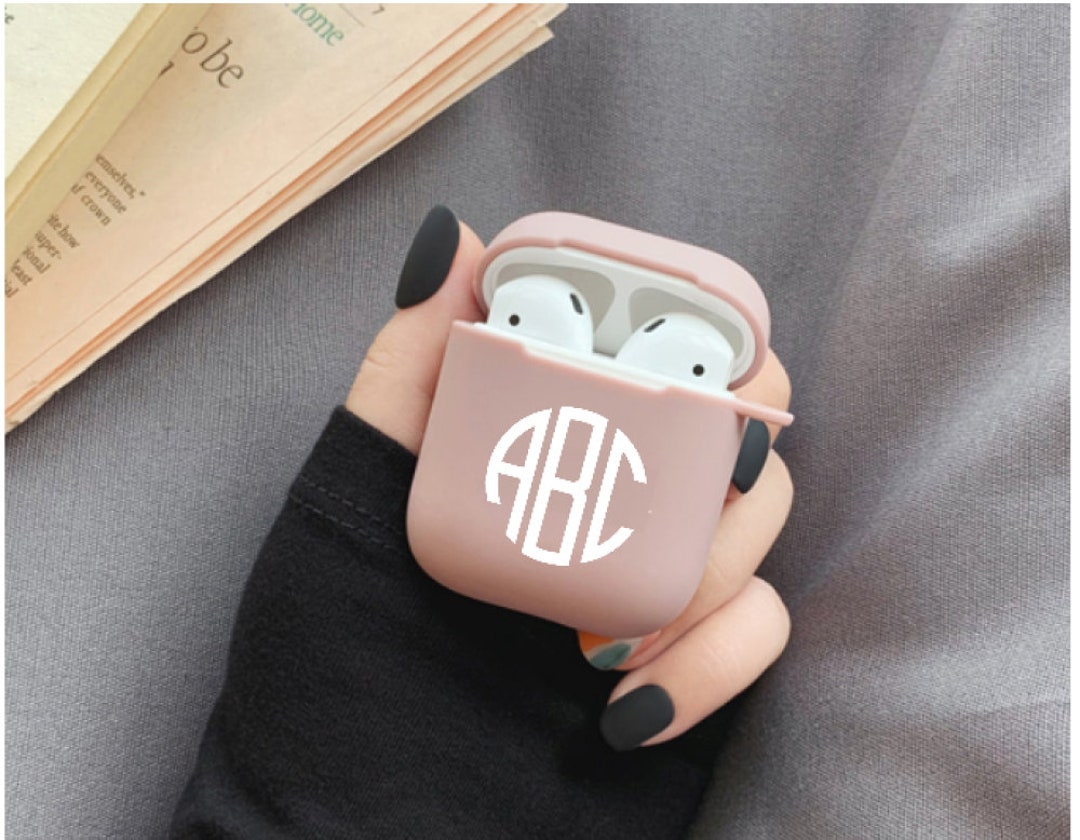 Custom Monogram AirPod Case, Custom Silicone Airpods Case, Headphones ...