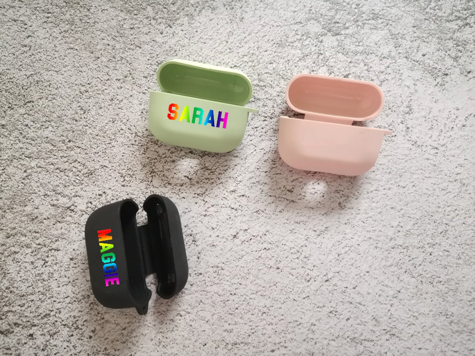 Custom AirPod Pro Case, Gradients Airpods Pro Case Keychain, Holder ...