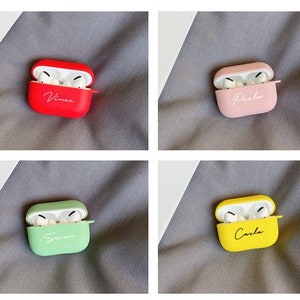 Custom AirPod Pro Case, Airpods Pro Case Silicone Custom Name ...