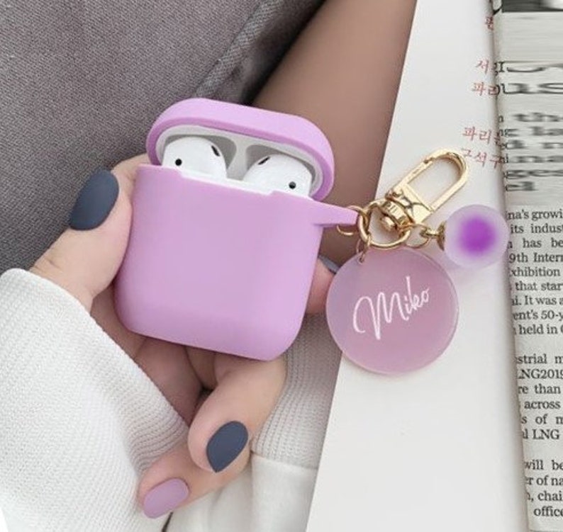 Custom AirPod Pro 3 Case, Name Airpods Case With Cute Circle Keychain ...