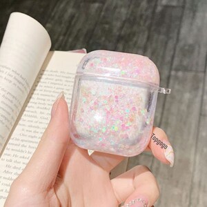 Custom Glitter Liquid AirPod Case,airpods 3 Case Cute With Keychain ...