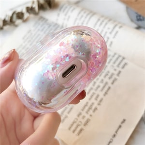 Custom Glitter Liquid AirPod Case,airpods 3 Case Cute With Keychain ...