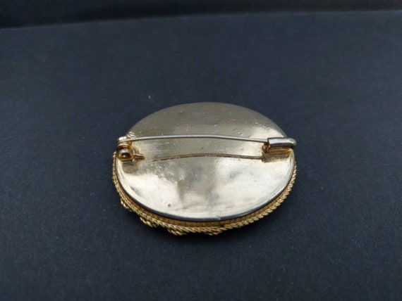 Large Vintage 70s Colourful Micro Mosiac Brooch!! - Gem