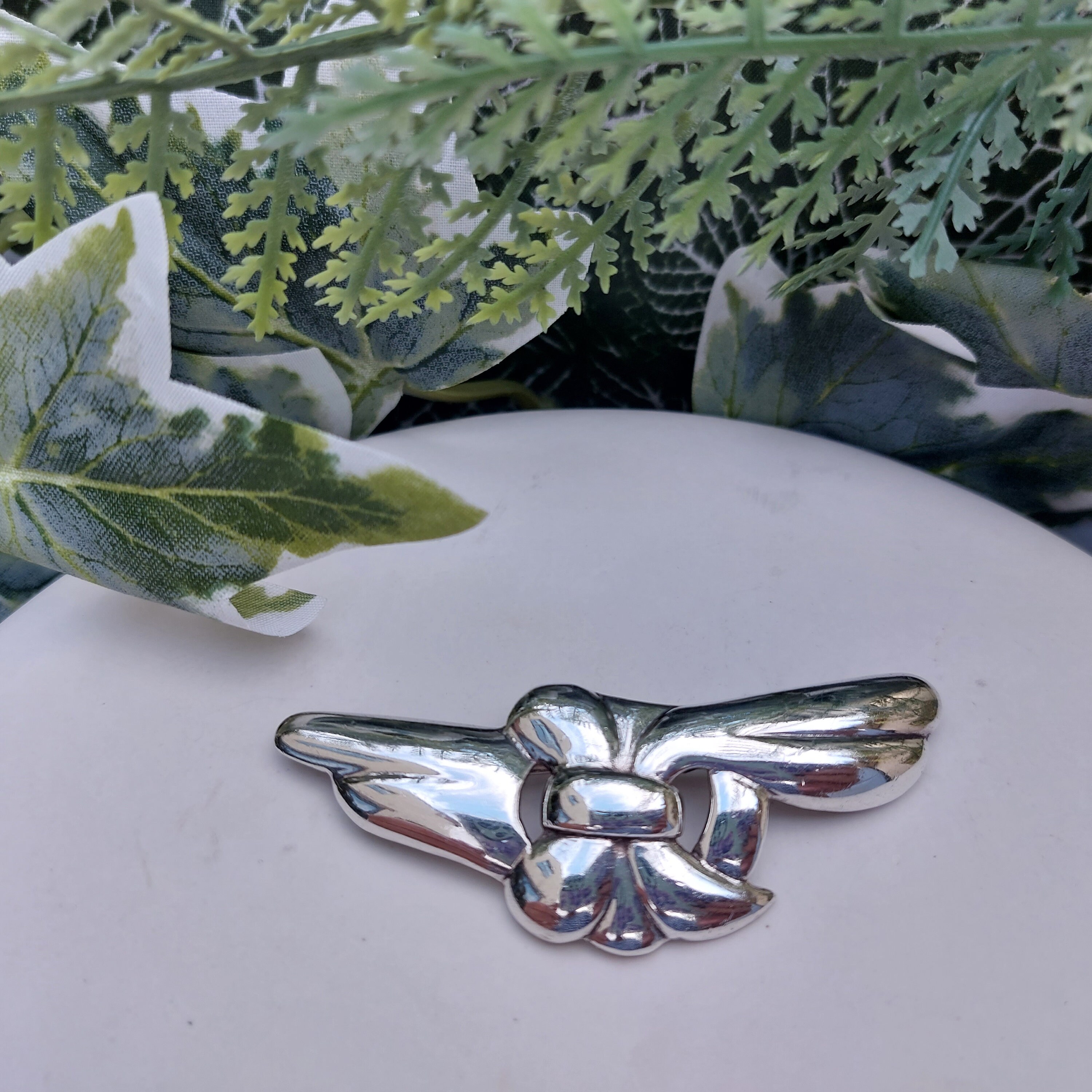 Vintage,large,heavy, Modernist,sterling Silver Beautiful Brooch/pendant ...