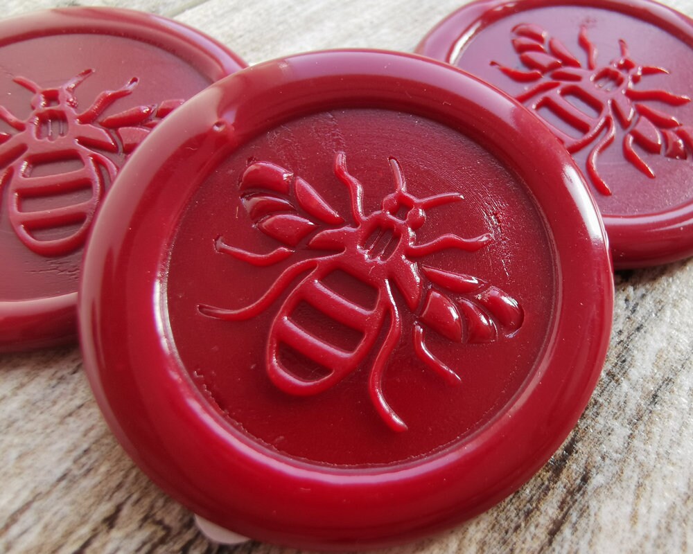 Bee Self Adhesive Wax Seals, Wax Seal Stickers, Envelope Wax Seals ...