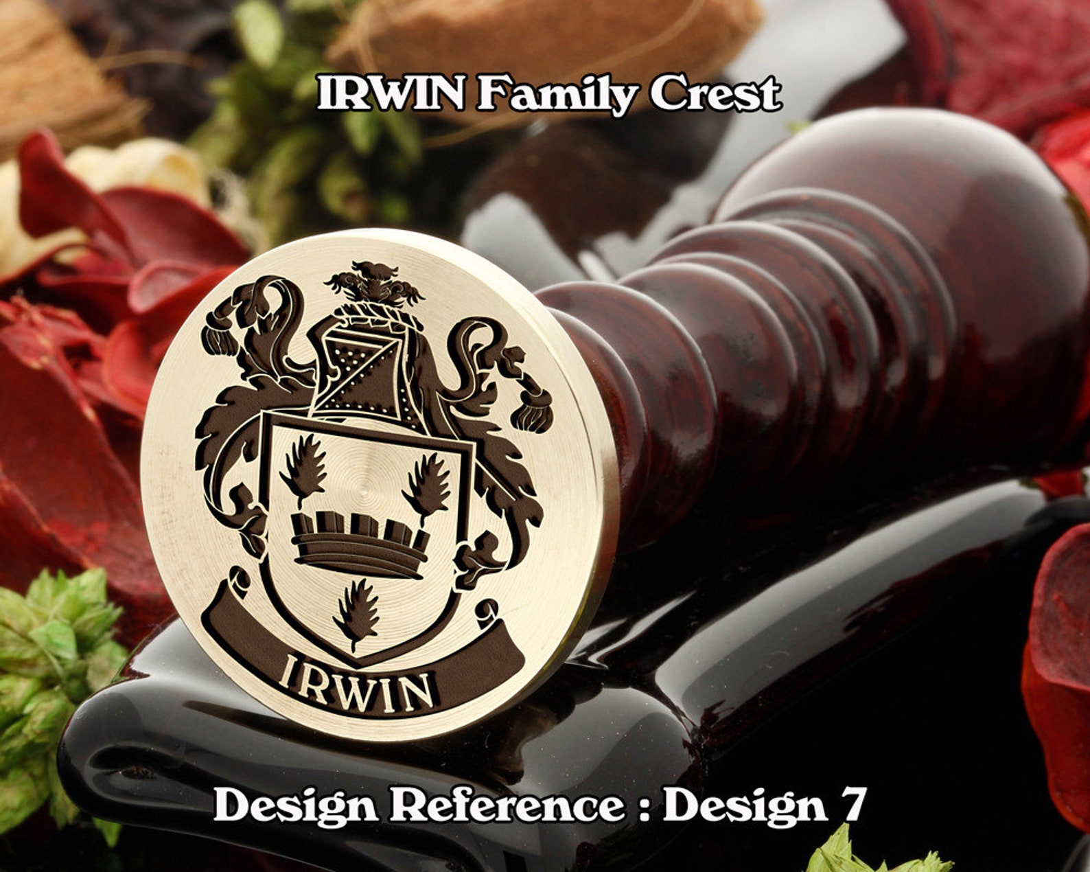 IRWIN Family Crest Wax Seal - Etsy UK