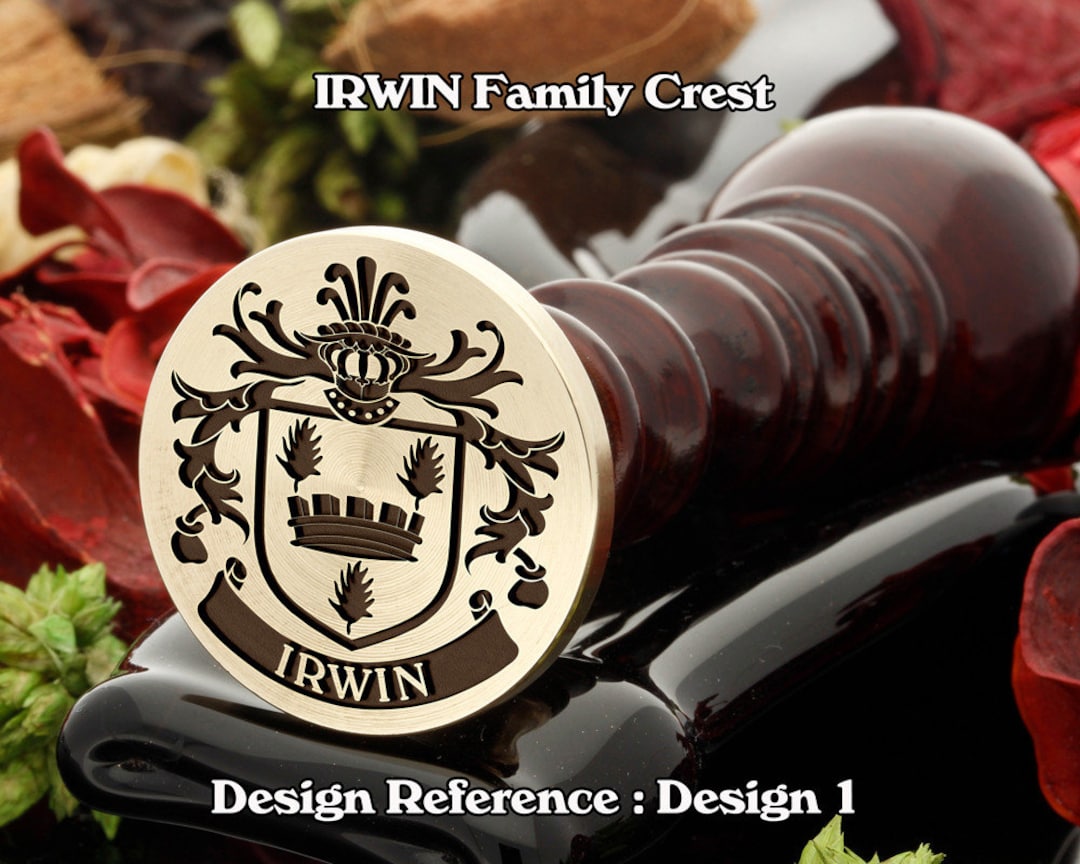 IRWIN Family Crest Wax Seal - Etsy UK