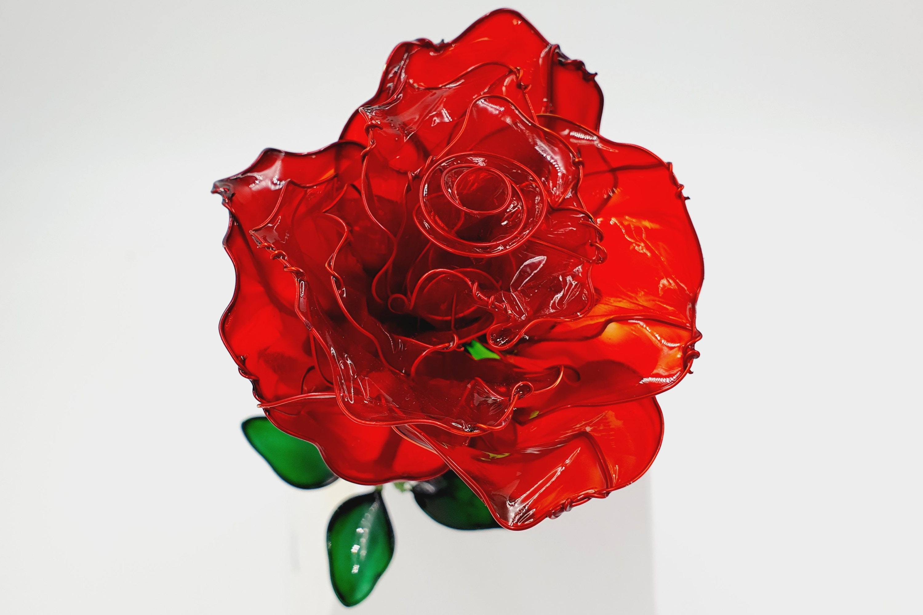 Rose Handmade With Resin and Wire Single Stem - Etsy UK