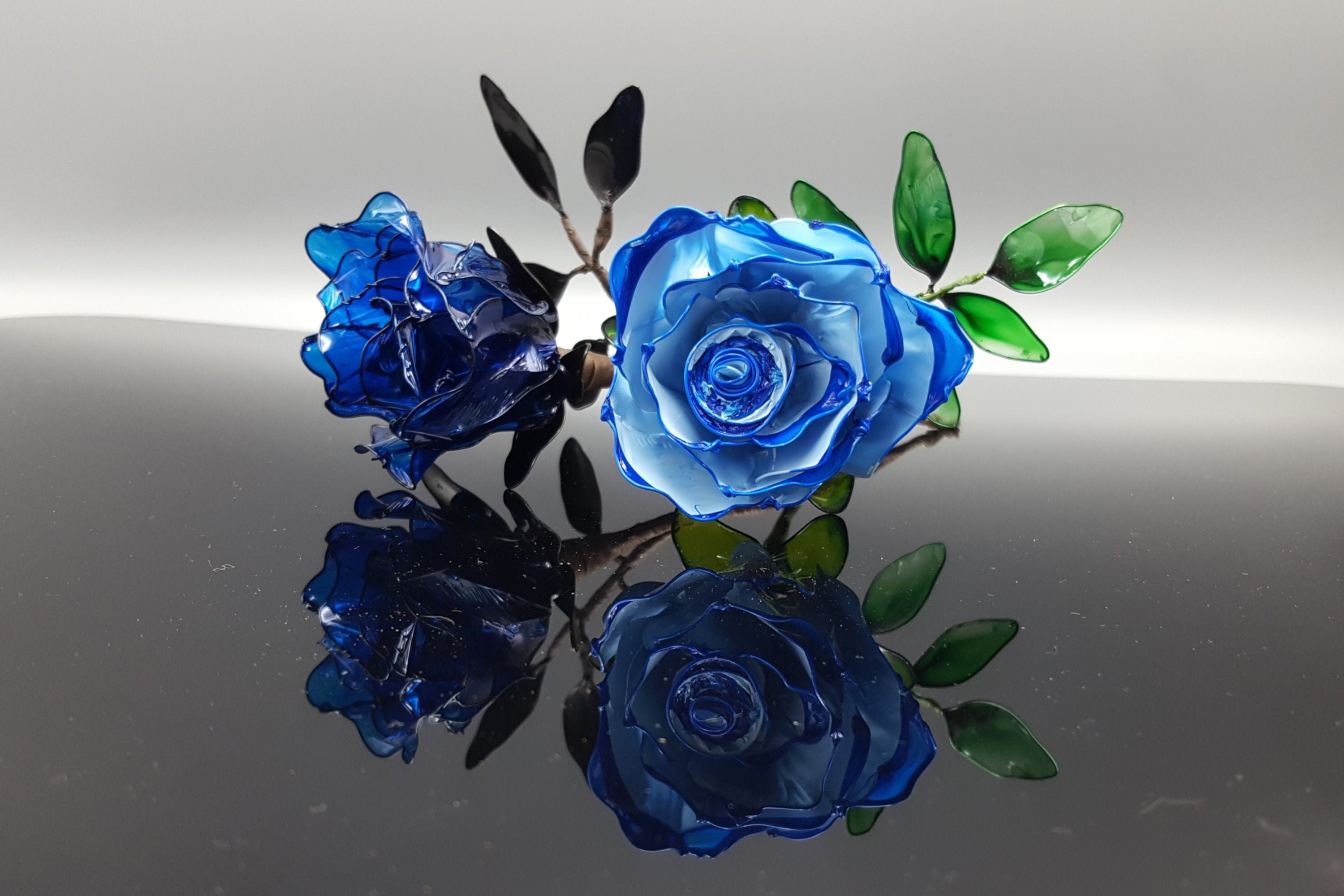 Rose Handmade With Resin and Wire Single Stem - Etsy UK