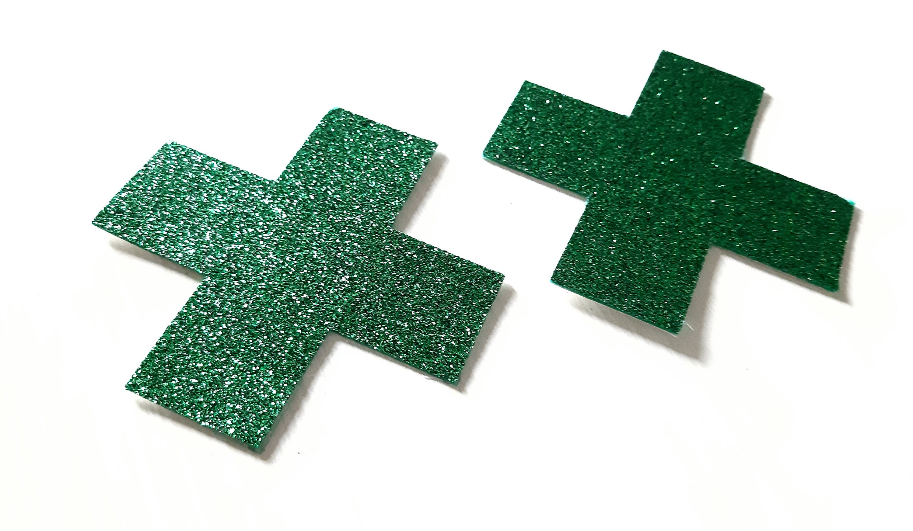 Green Glitter Cross X Nipple Pasties Nipple Covers Nipple - Etsy