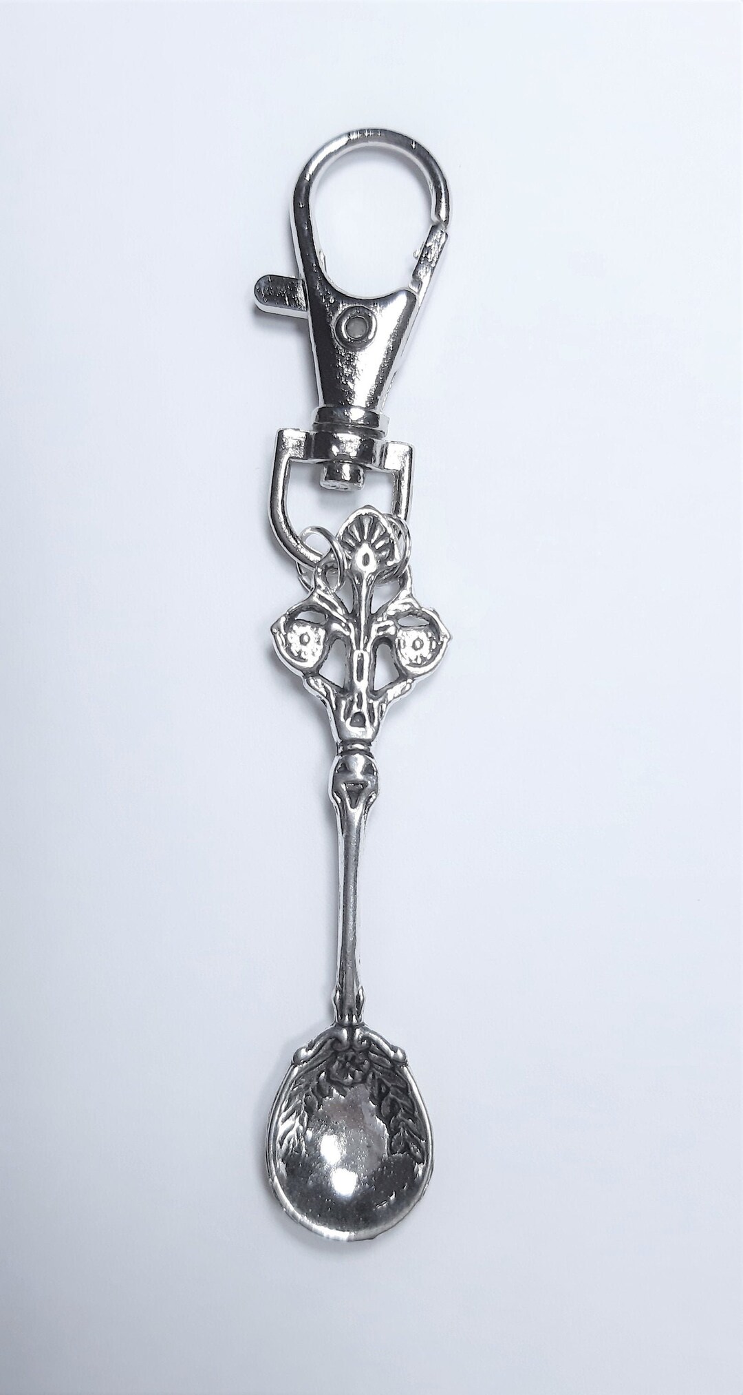 Silver Bronze or Copper Large/small Spoon Keyring Teaspoon Jewellery ...