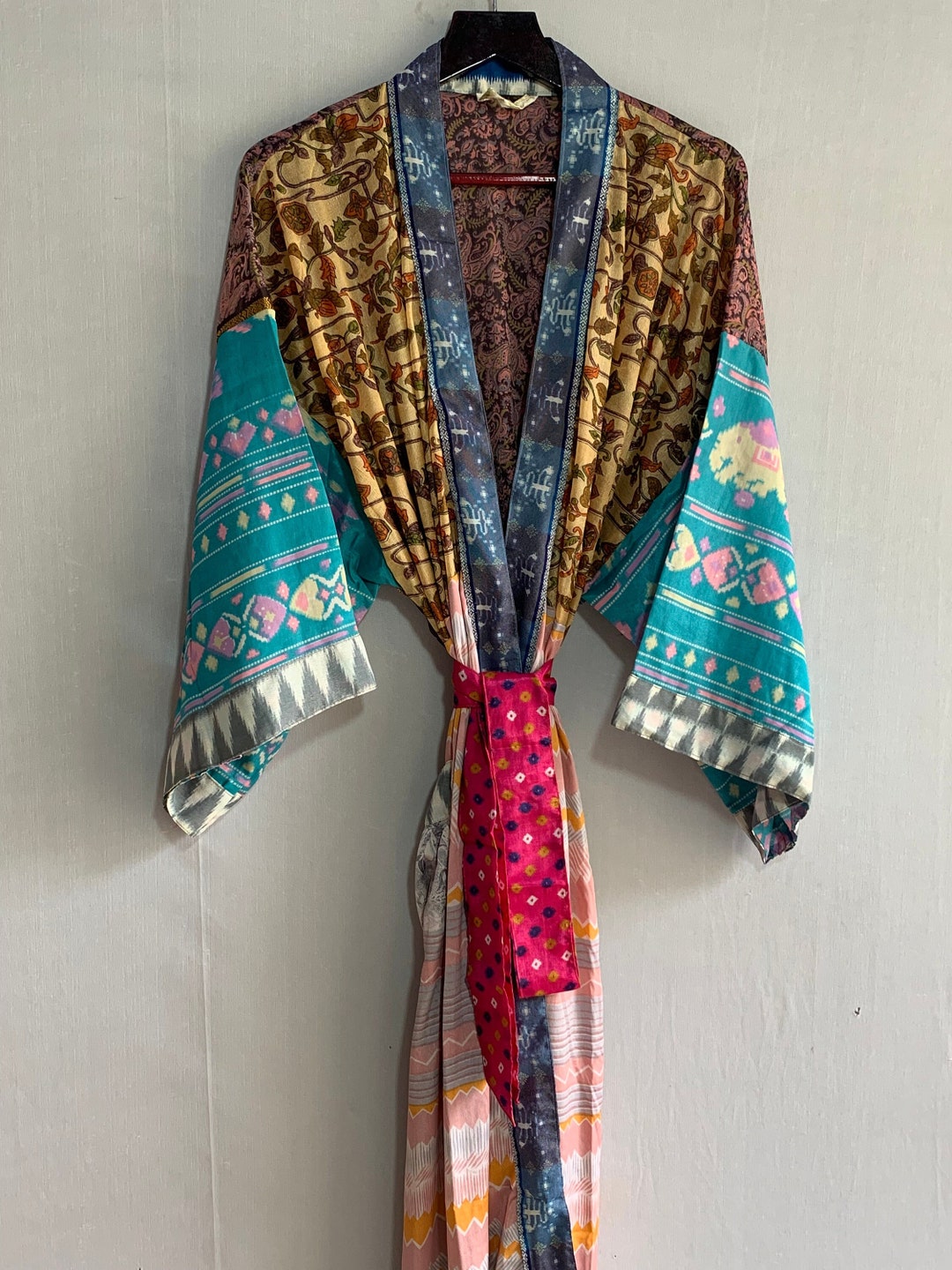 Women Clothing, Indian Saree Robe, Beach Long Kimono, Fashion, Festival ...